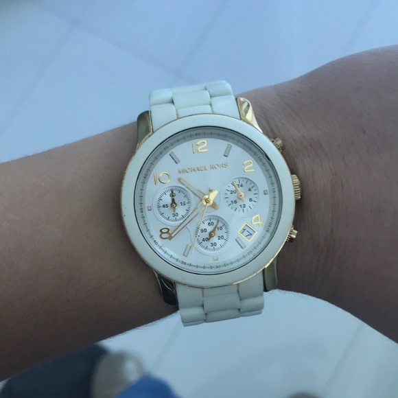 Michael Kors | Accessories | Michael Kors White Watch | Poshmark